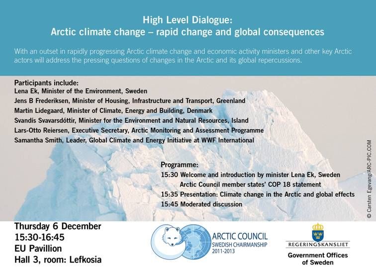 UArctic - University of the Arctic - Arctic Council Side-Event at COP18 ...